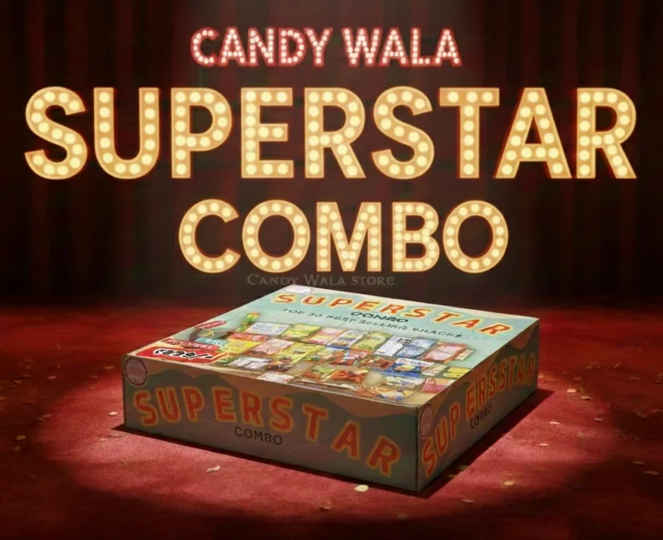 Snacks Gift Box- 90s Indian Snacks and toys Superstar Combo- Candywala ...
